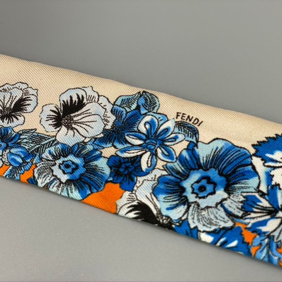 Fendi | Accessories | Authentic Vintage Fendi Silk Twilly Scarf | Poshmark